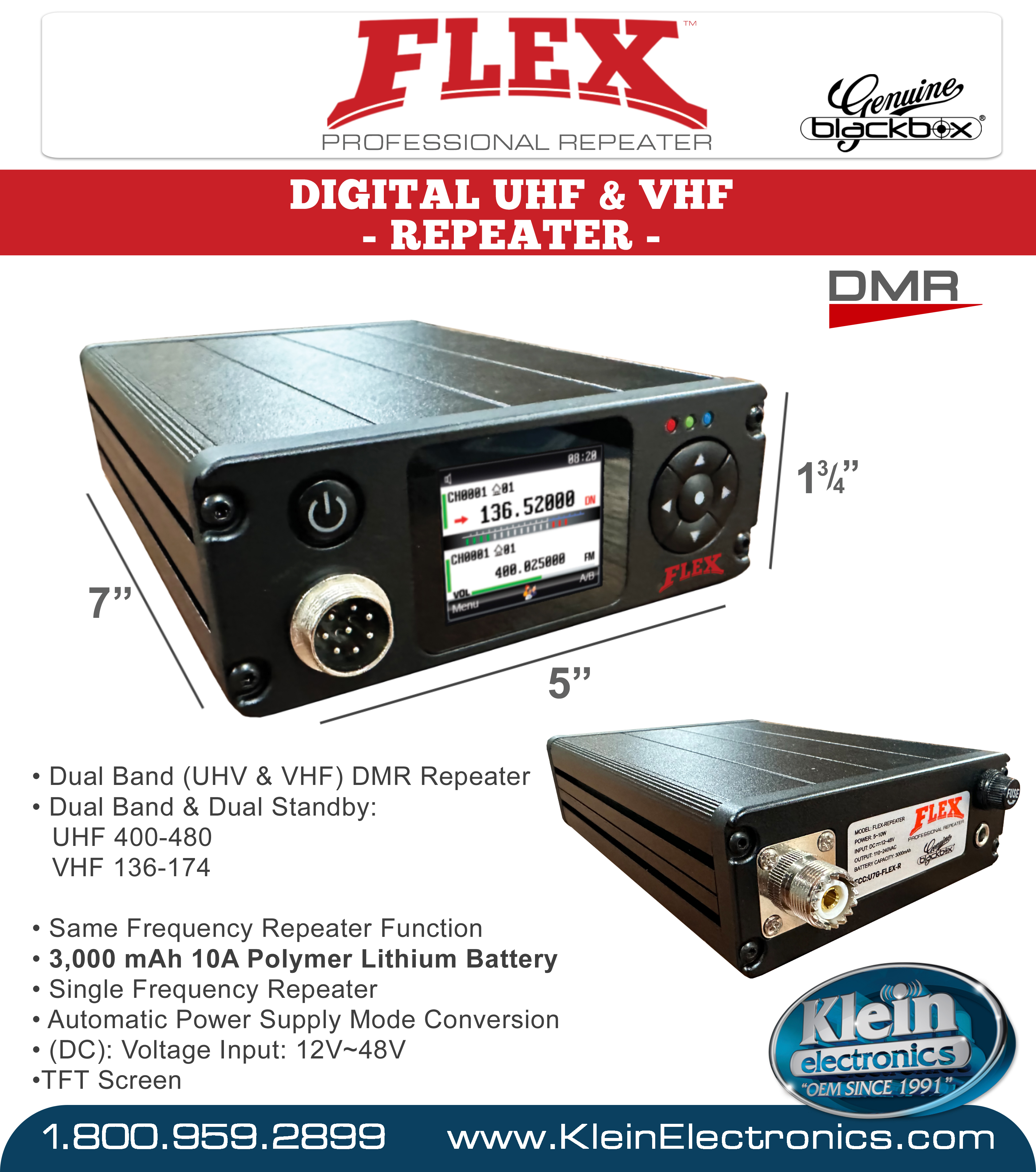 Blackbox Flex UHF & VHF DMR Repeater